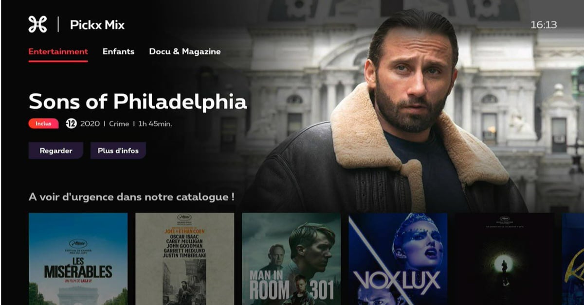 Aperçu et accès plus facile à Pickx Mix sur Android TV Box | Proximus