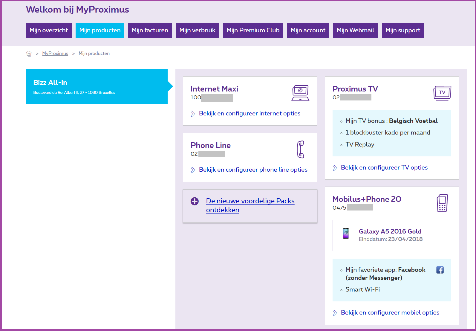 Beheerder of gebruiker in MyProximus? | Proximus