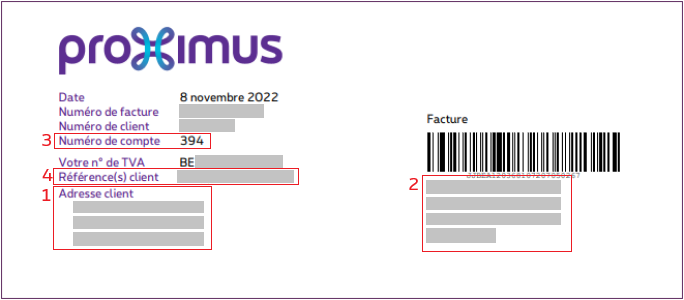 Explications sur votre facture | Proximus
