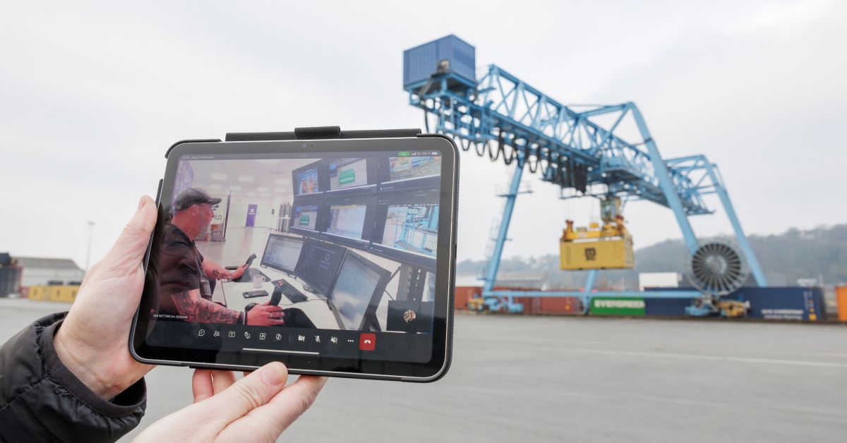 5G: remote-controlled container handling at Novandi | Proximus NXT